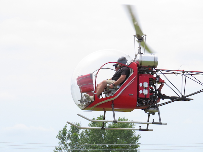 red safari experimental helicopter - Safari Helicopter